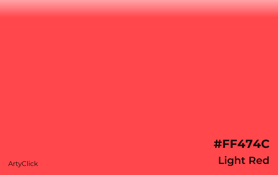 Light Red Color ArtyClick