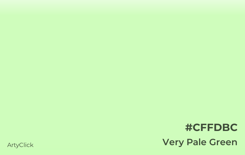 Very Pale Green Color ArtyClick